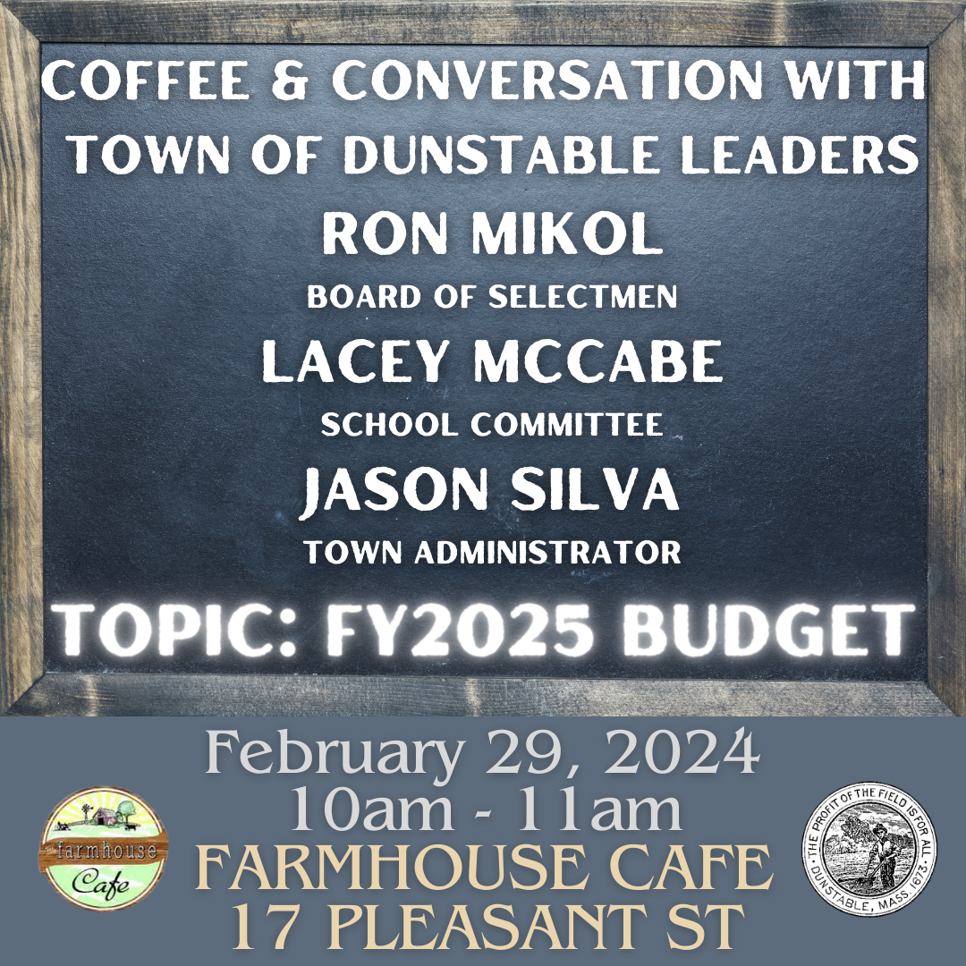 Coffee & Conversation with Dunstable Town Leaders | Dunstable MA
