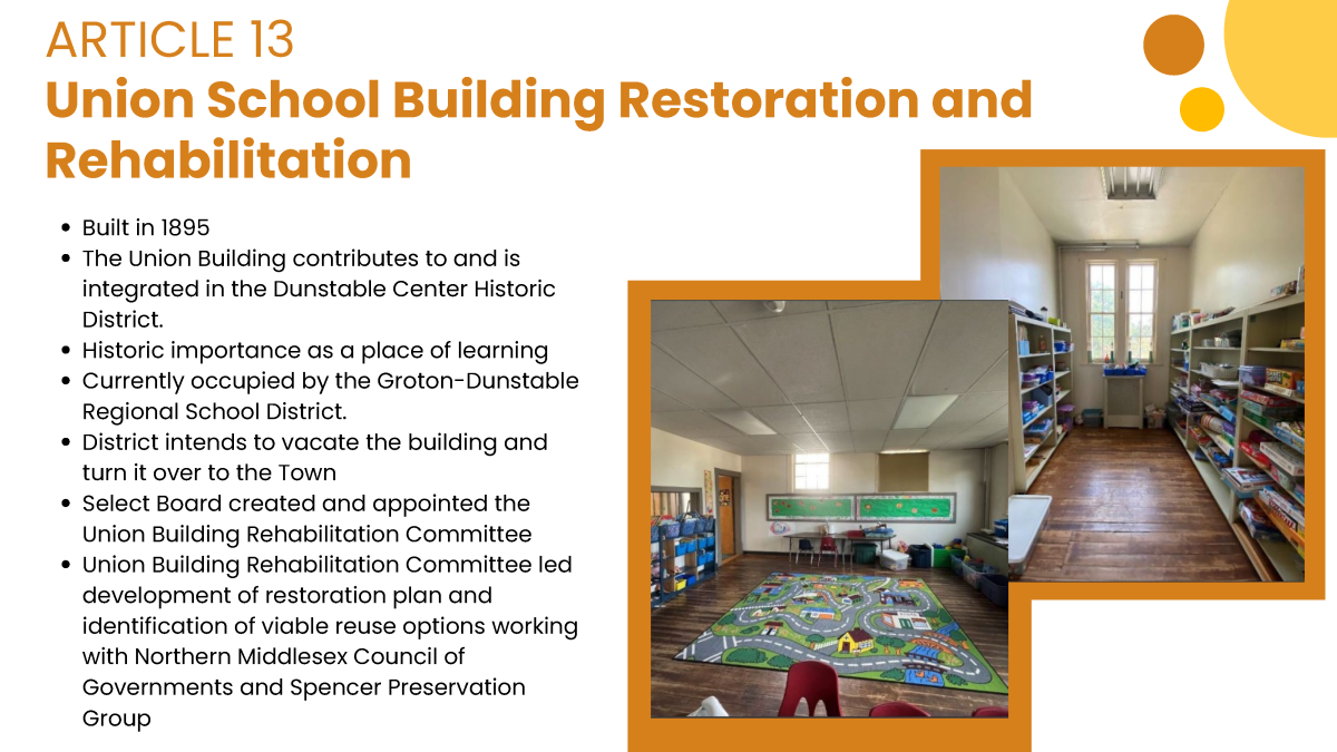 Article 13 | Dunstable MA